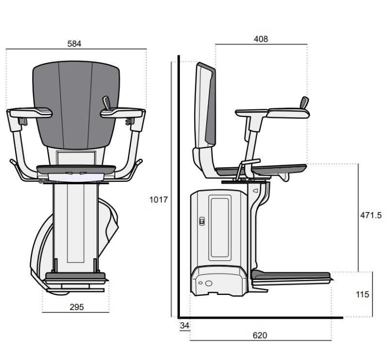 access-bdd-homeglide-measurements – Care Lift Services. Straight ...